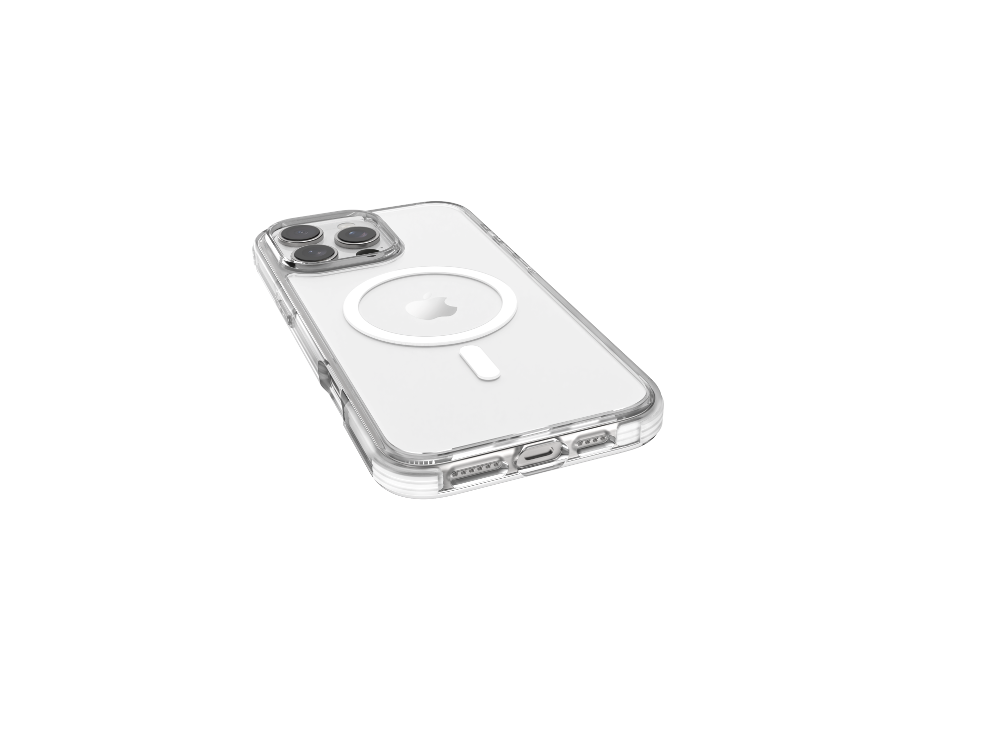 Raptic Clear Case with Magsafe for iPhone 16 Series - White