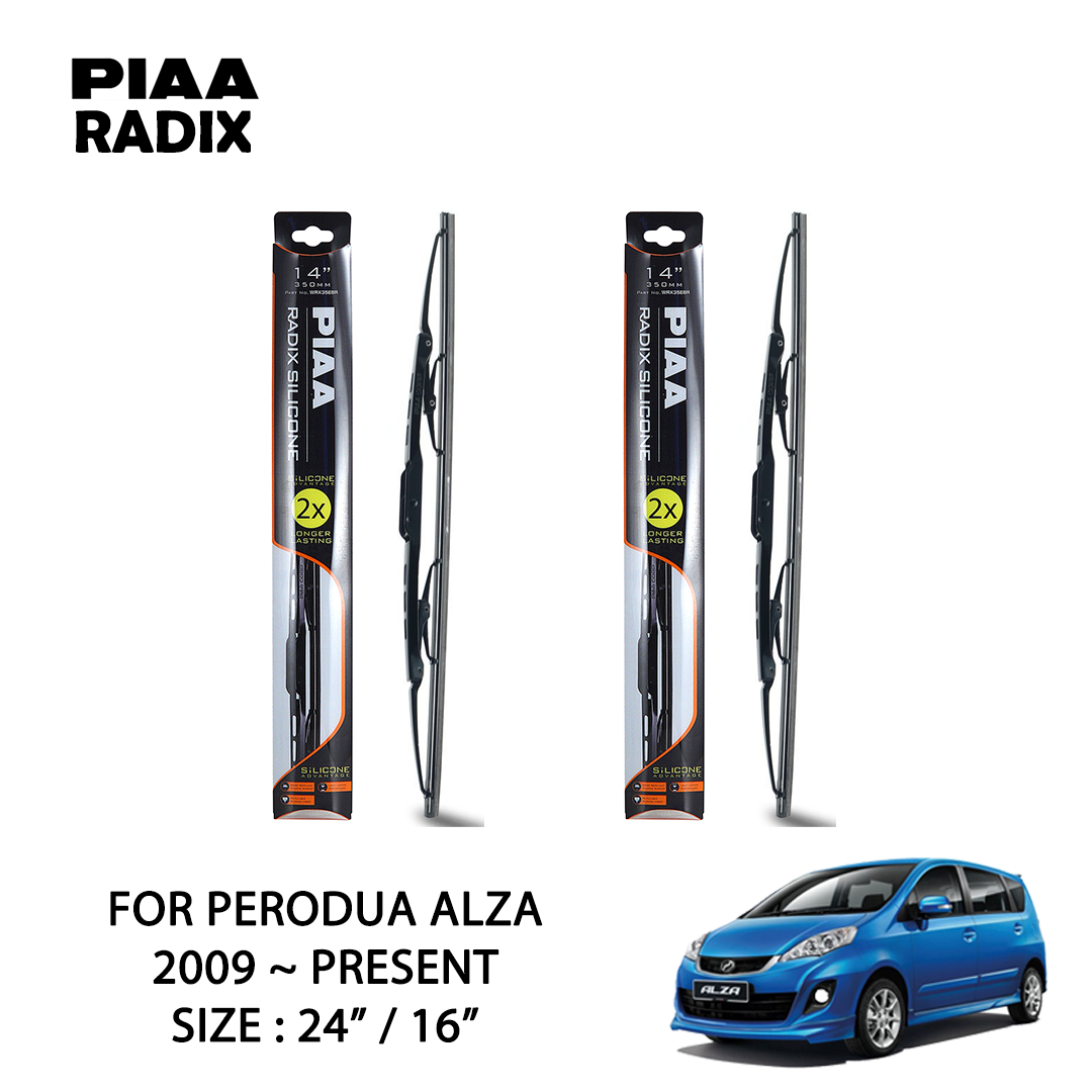 PIAA RADIX Soft Silicone Wiper For Perodua Alza (24" / 16")